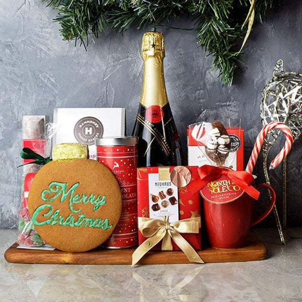 Merry Christmas Celebration Basket from New York City Baskets - New ...